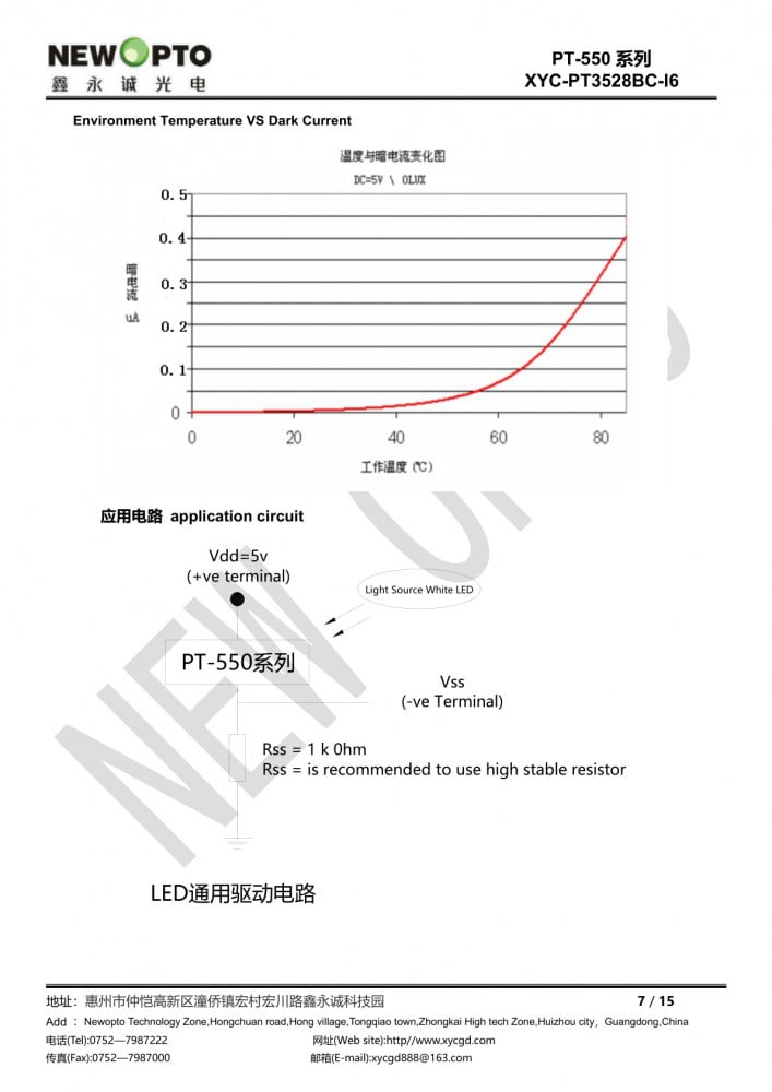 XYC-PT3528BC-I6 specification page 7