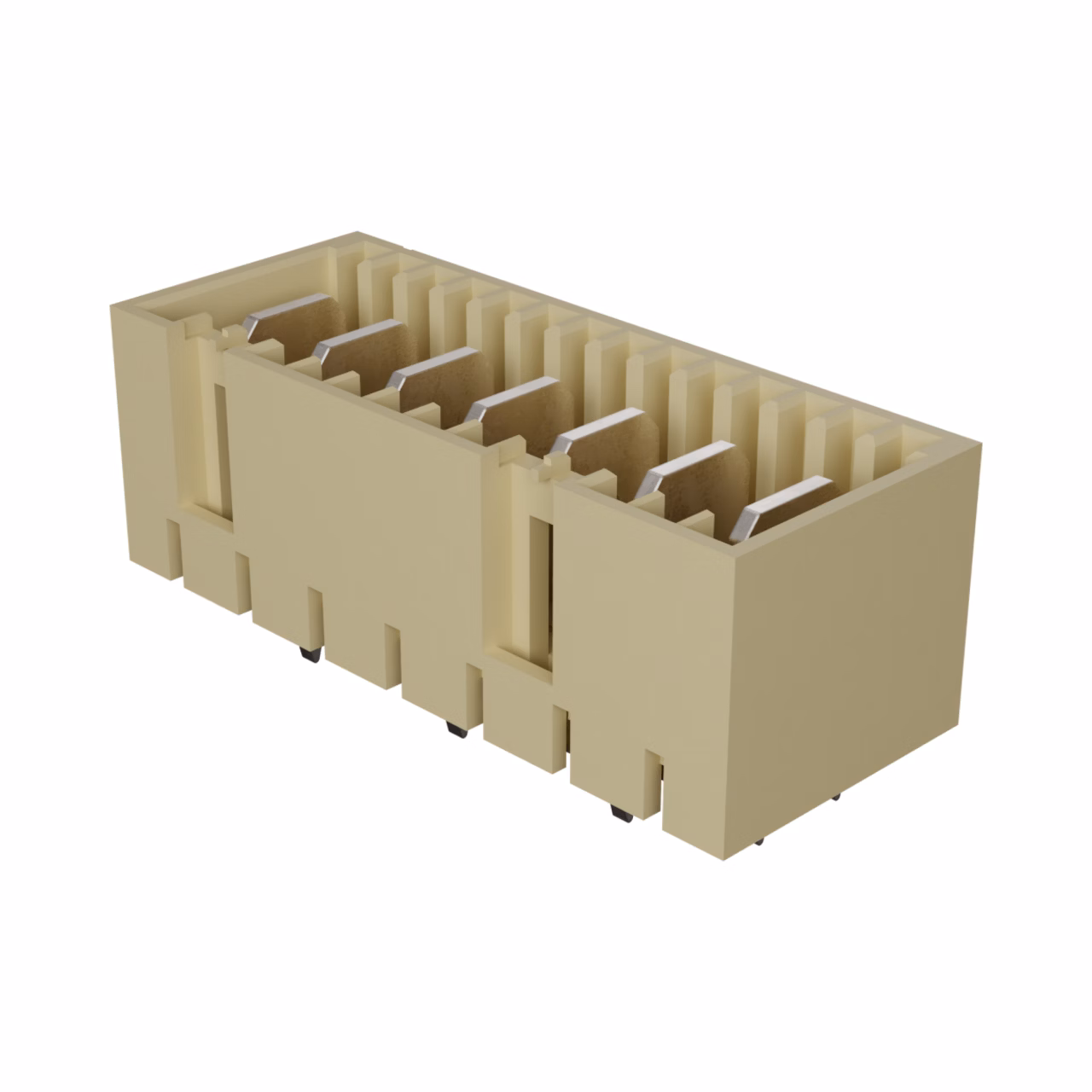 Appli-Mate RAST 5 Header, Vertical, 7 Circuits, Tin (Sn) Plating, All Position & Code Keys, Latches Between Circuits 1 & 2 and 5 & 6, PCB Polarization A, Glow-Wire Capable for sale
