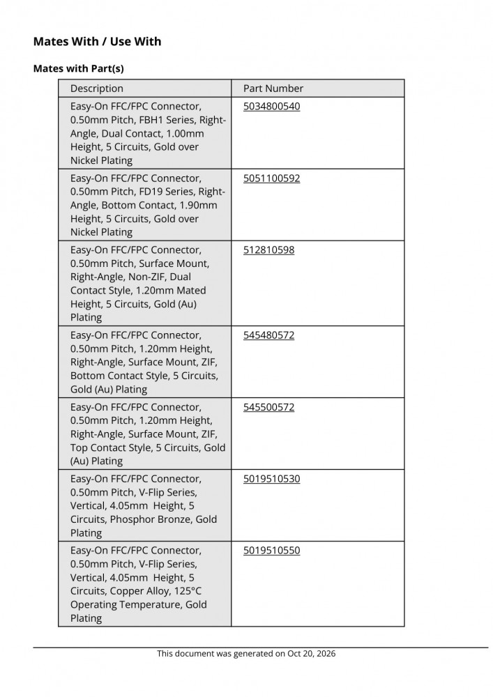 MOLEX 151200742 technical document image 3
