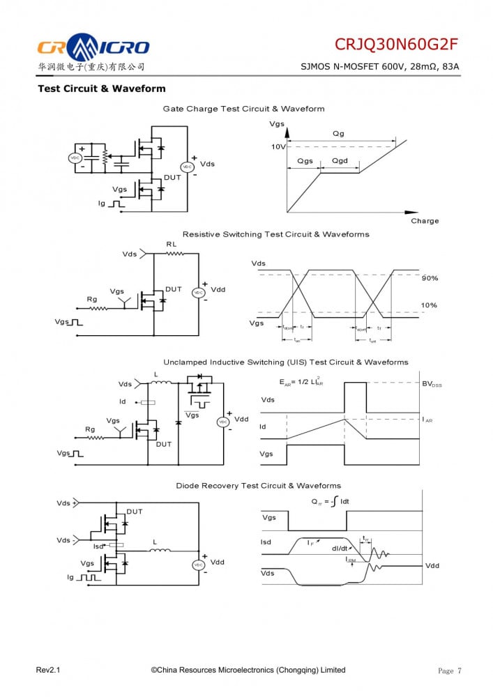 CRJQ30N60G2F datasheet page 7