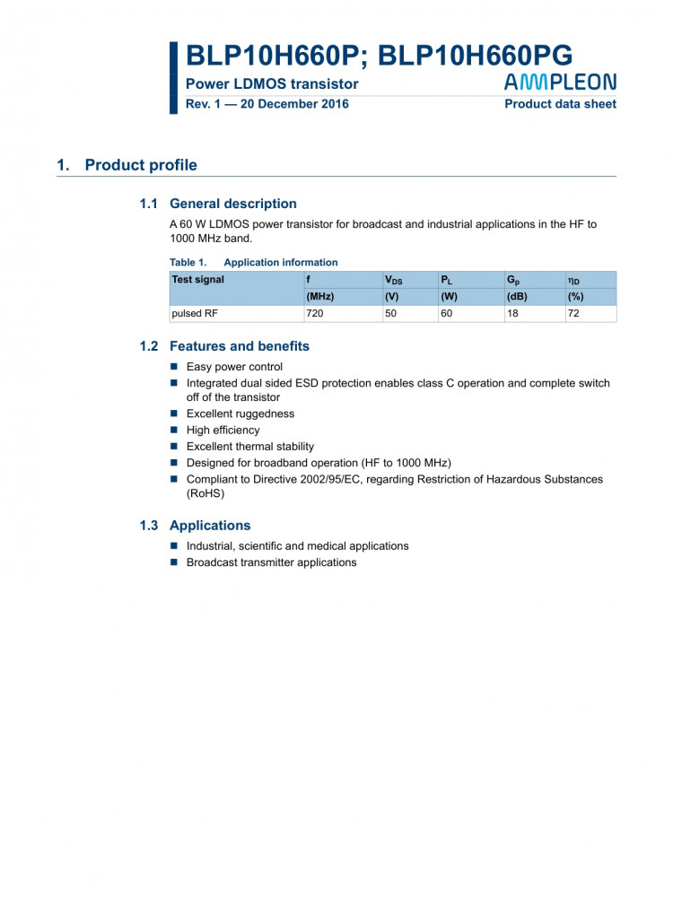 BLP10H660PY datasheet page 1