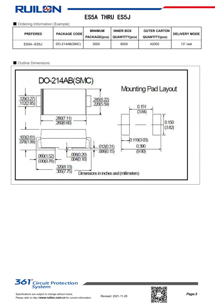 RUILON ES5D datasheet page 3
