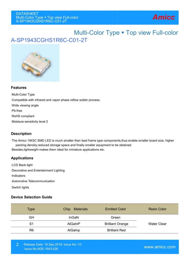 A-SP1943CGHS1R6C-C01-2T datasheet page 2
