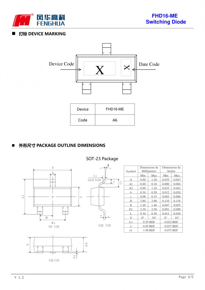 FHD16-ME datasheet page 4