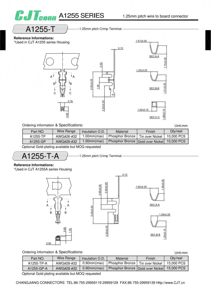 CJT A1255 series datasheet page 2