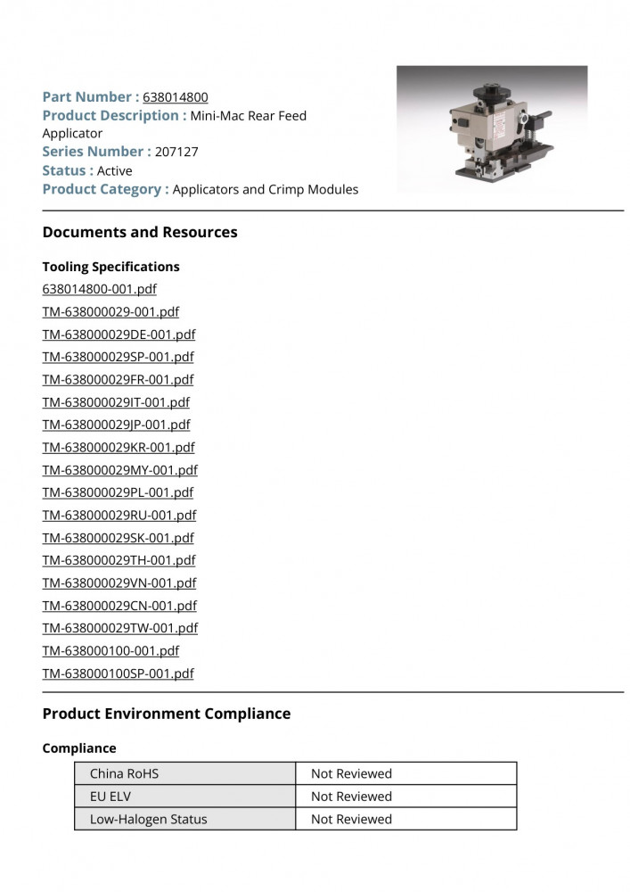 MOLEX 638014800 technical document image 1