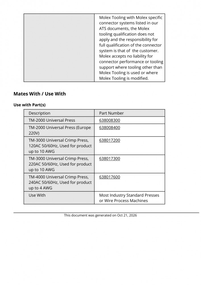 MOLEX 638014800 technical document image 3
