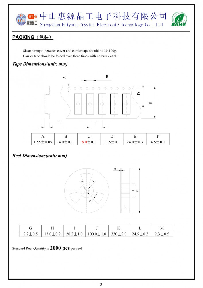 HY32M49SSMDOB2R20 datasheet page 3