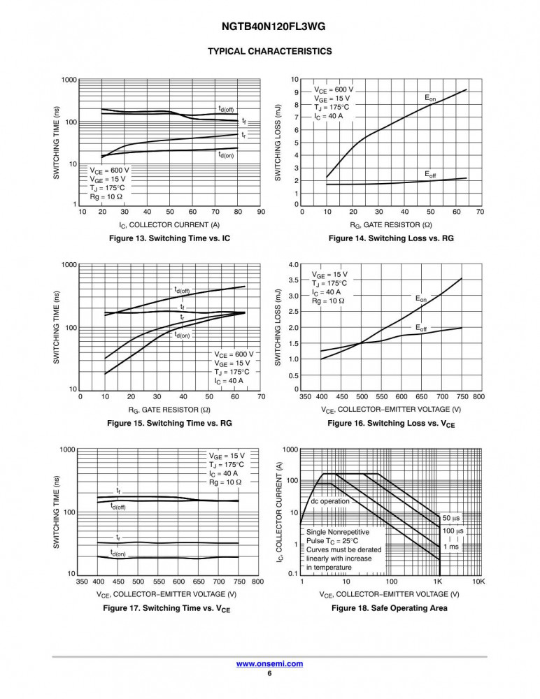NGTB40N120FL3WG datasheet page 6