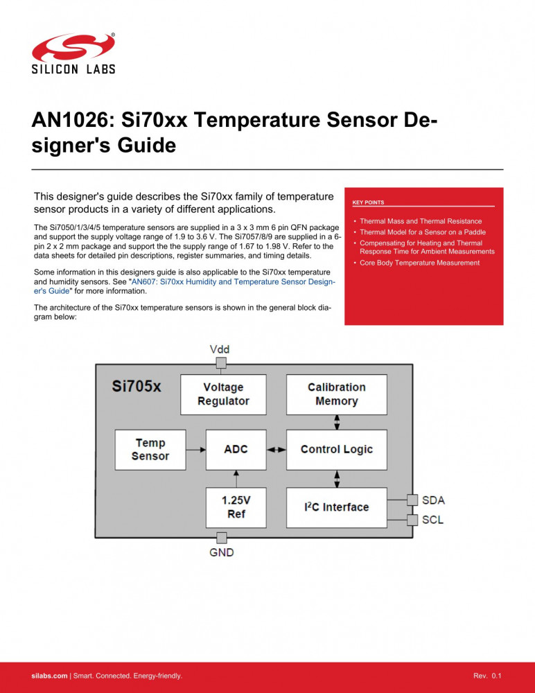 SI7050-EVB technical document page 1