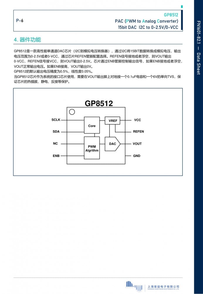 GP8512-TC50-SW datasheet page 6