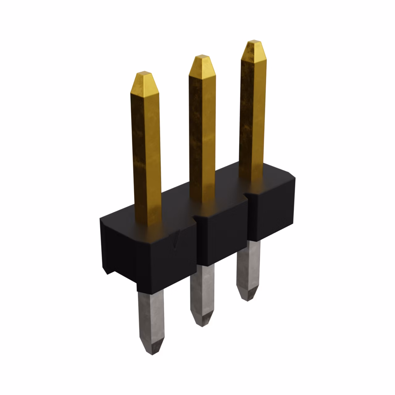 2.00mm Pitch Milli-Grid Header, Vertical, Through Hole, Breakaway, 3 Circuits, 0.50µm Gold (Au) Plating, Mating Pin Length 4.00mm, Tail Length 2.70mm, Lead-Free for sale