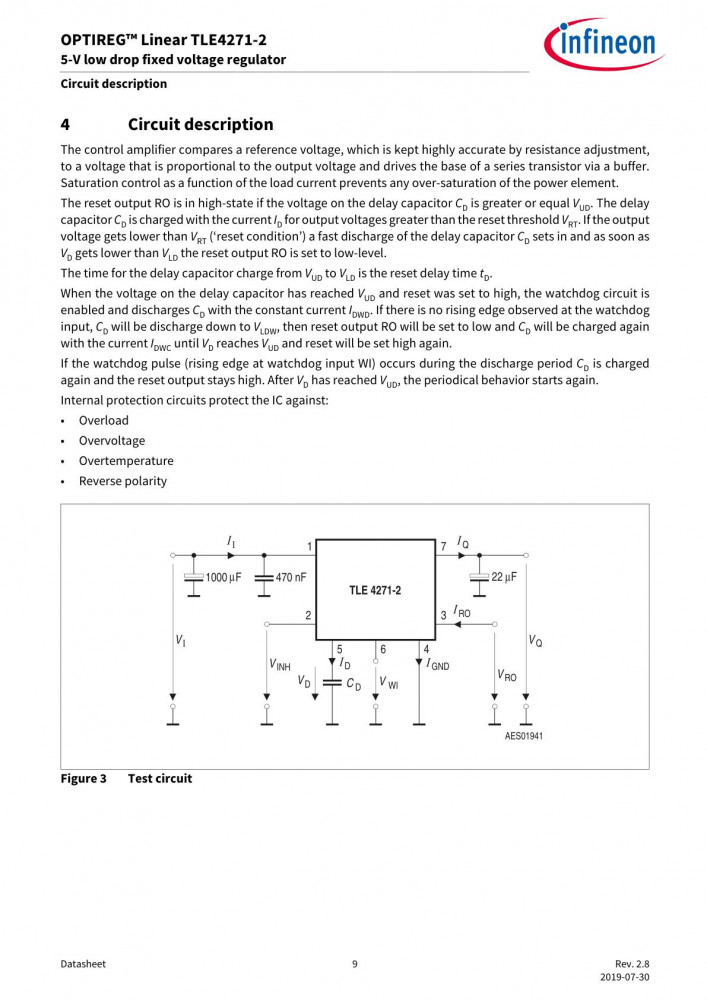 TLE42712GATMA1 datasheet page 9