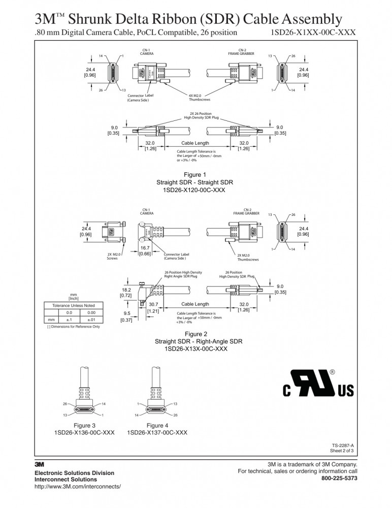 3M SDR cable assembly technical document page 2