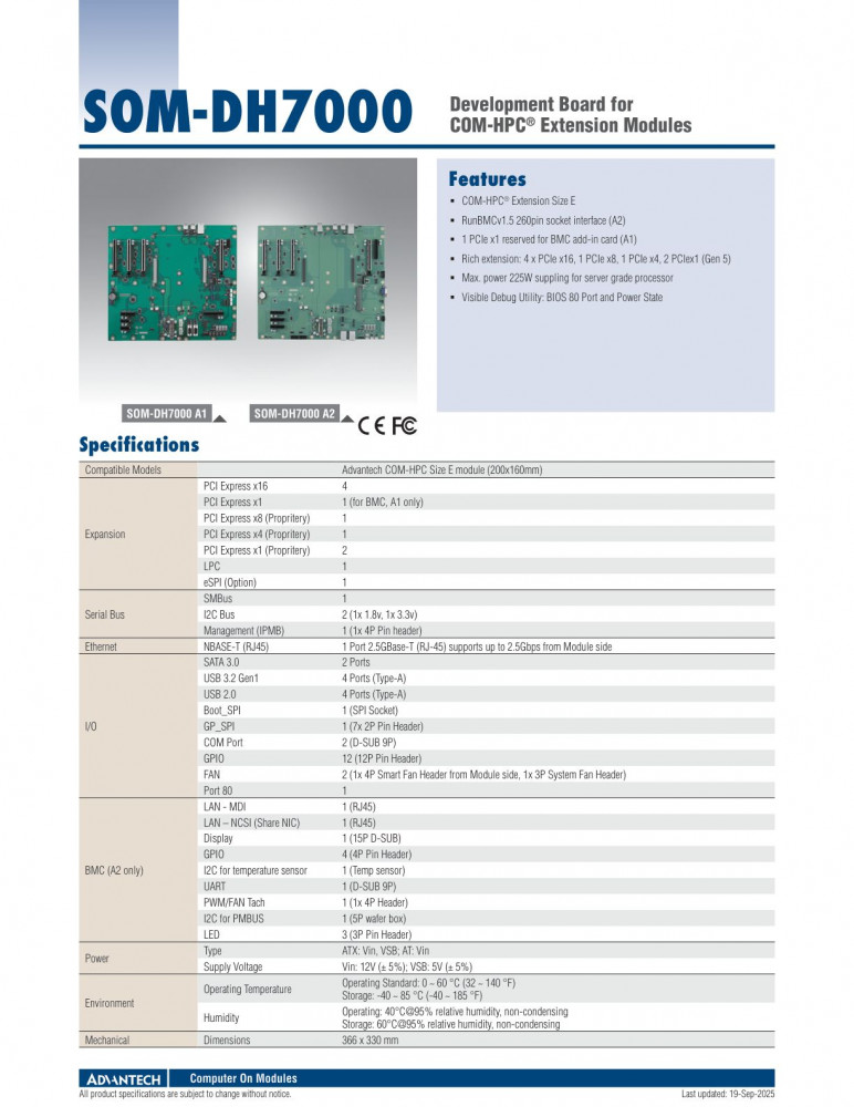 SOM-DH7000 technical document page 1