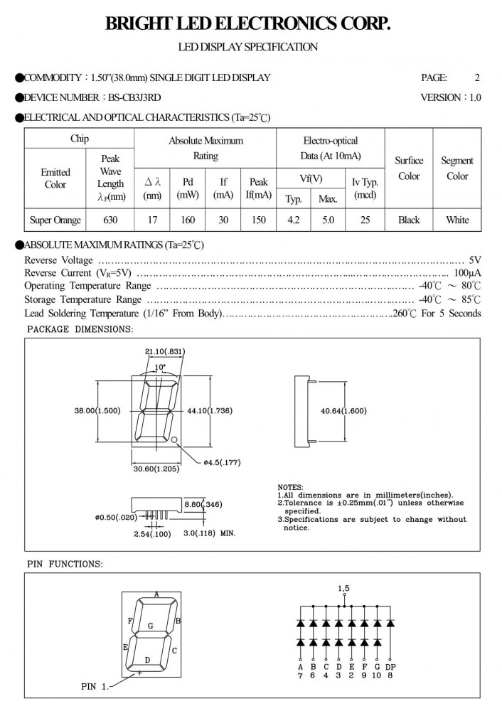 BS-CB3J3RD specification page 1
