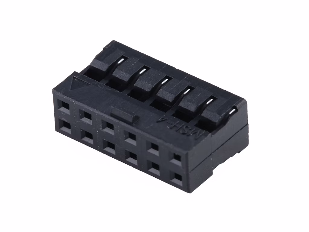 2.00mm Pitch, Milli-Grid Receptacle Housing, 12 Circuits, Center Locking Ramp, Polarization Rib, Lead-Free