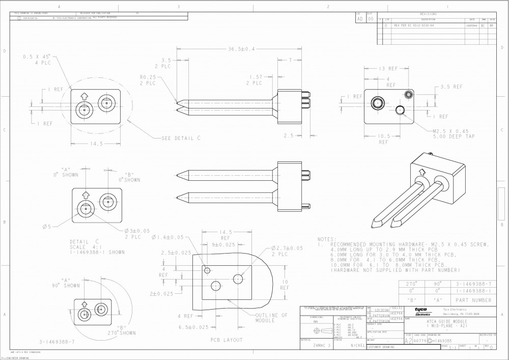 TE Connectivity AMP document page for 5-1469388-5