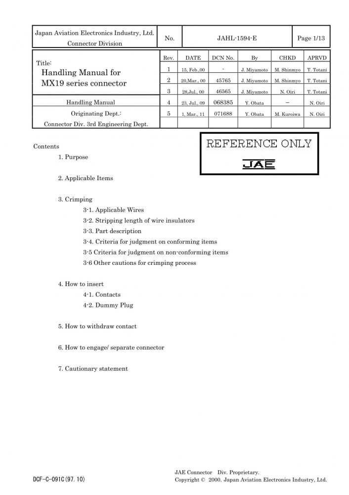 MX19 handling manual page 1