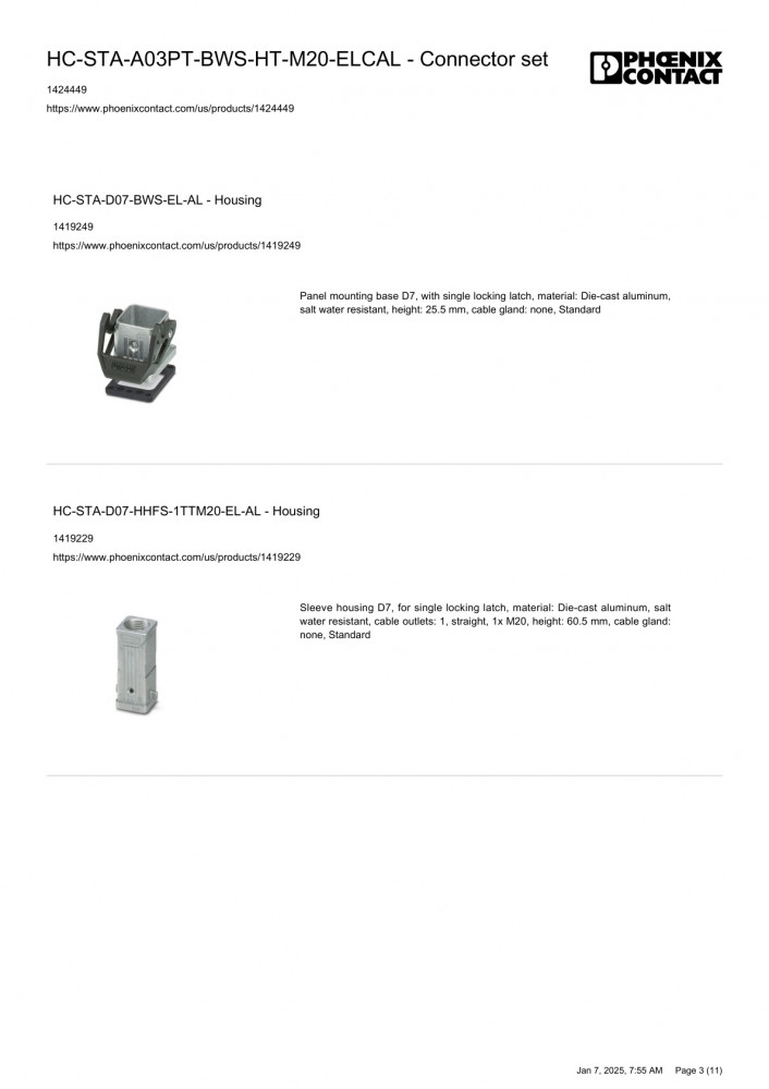 Phoenix Contact 1424449 technical document page 3