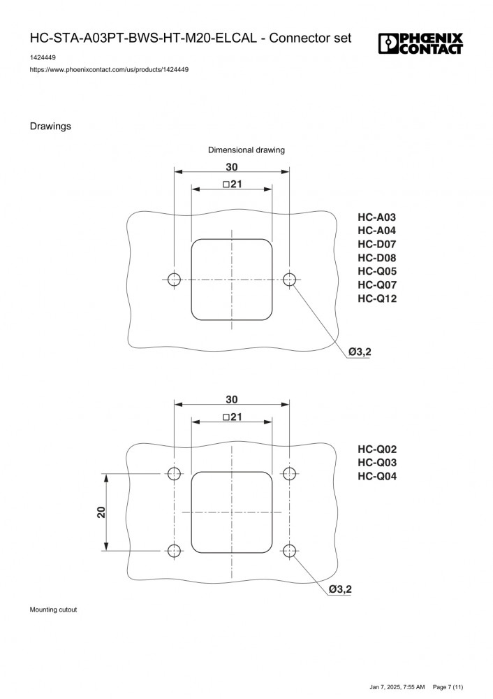 Phoenix Contact 1424449 technical document page 7