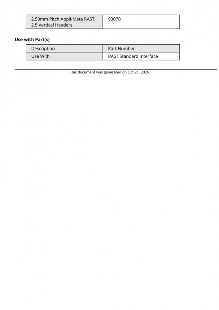Technical document page image 4 for MOLEX 930501544