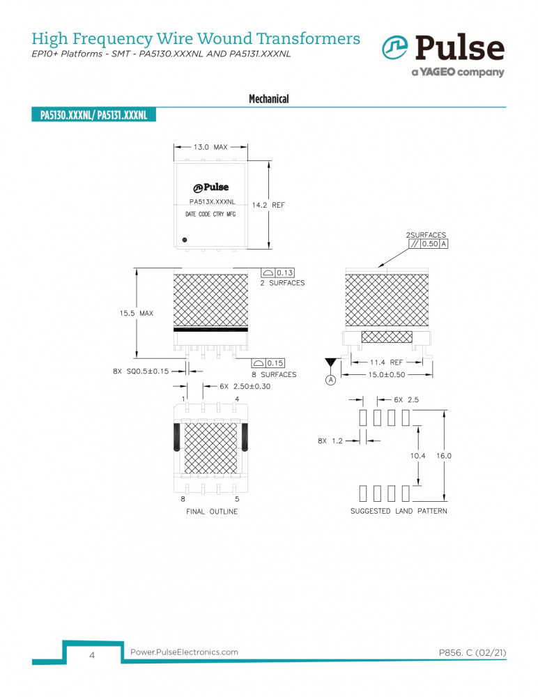 PA5131 series datasheet page 4