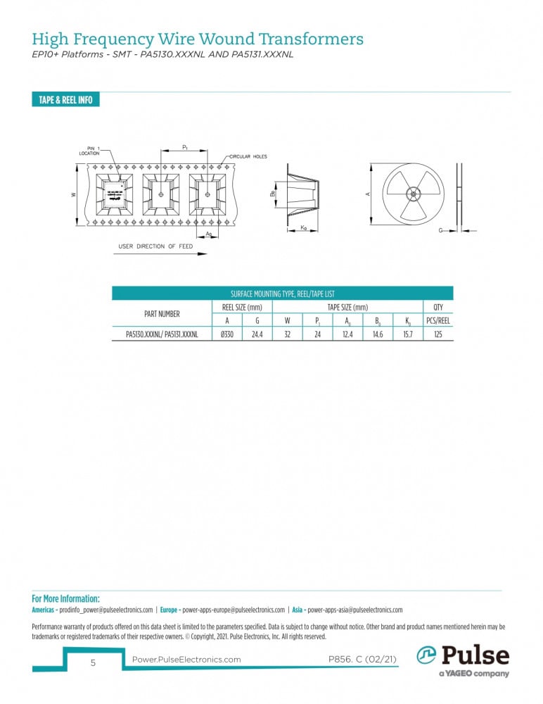 PA5131 series datasheet page 5