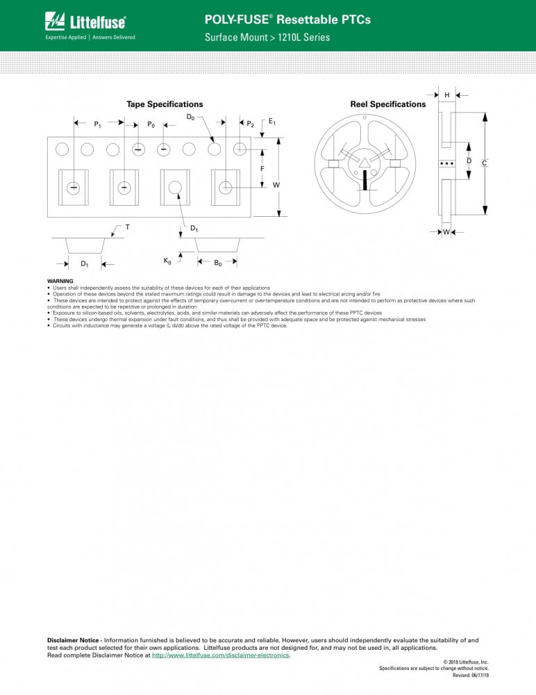 1210L110/16WR datasheet page 6