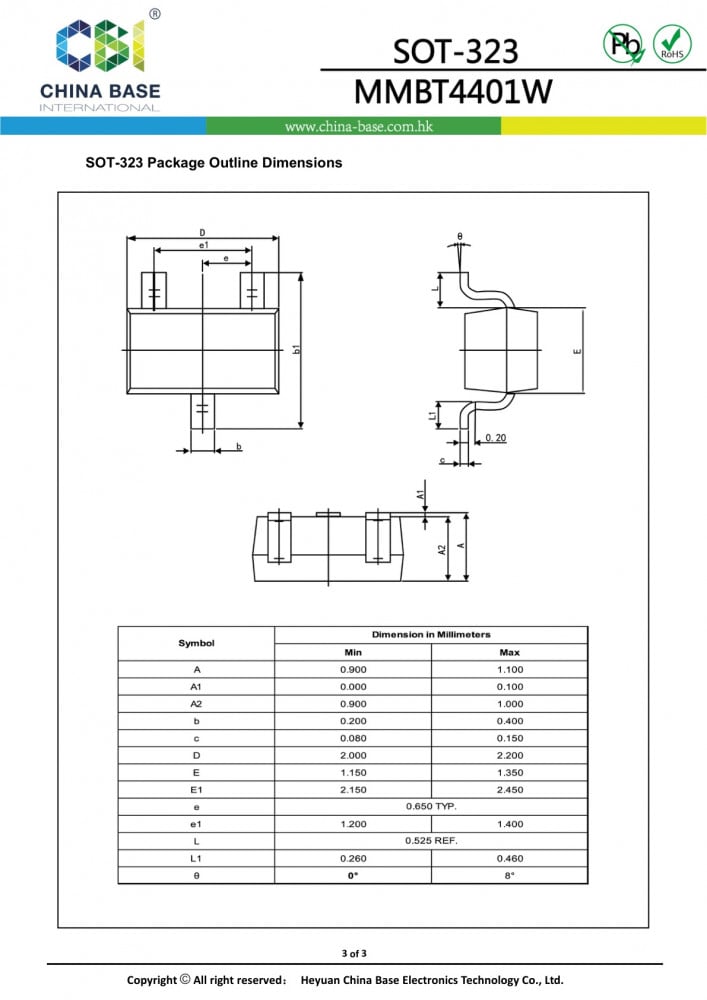 MMBT4401W datasheet page 3