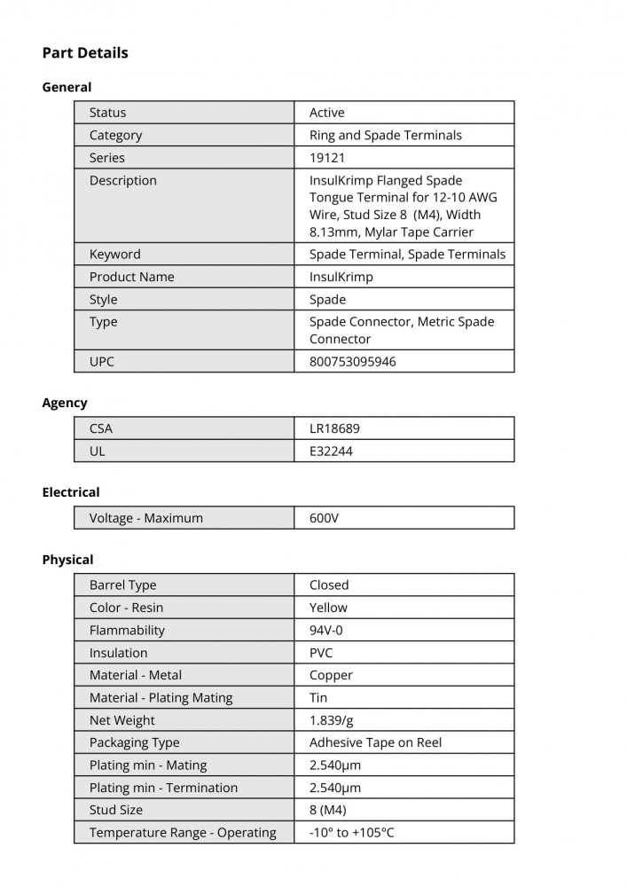 MOLEX 191210048 technical document image 2