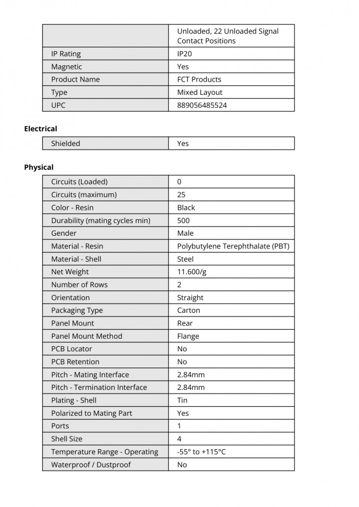 MOLEX 1731070176 product document preview, page 2