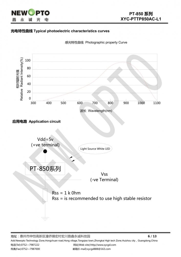 XYC-PTTP850AC-L1 datasheet page 6