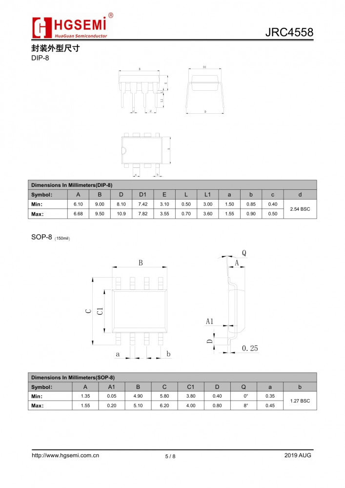 JRC4558M/TR datasheet page 5