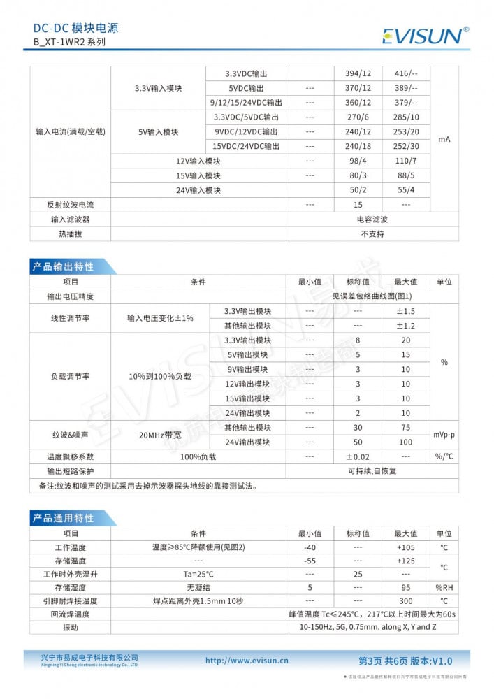 EVISUN B2415XT-1WR2 datasheet page 3