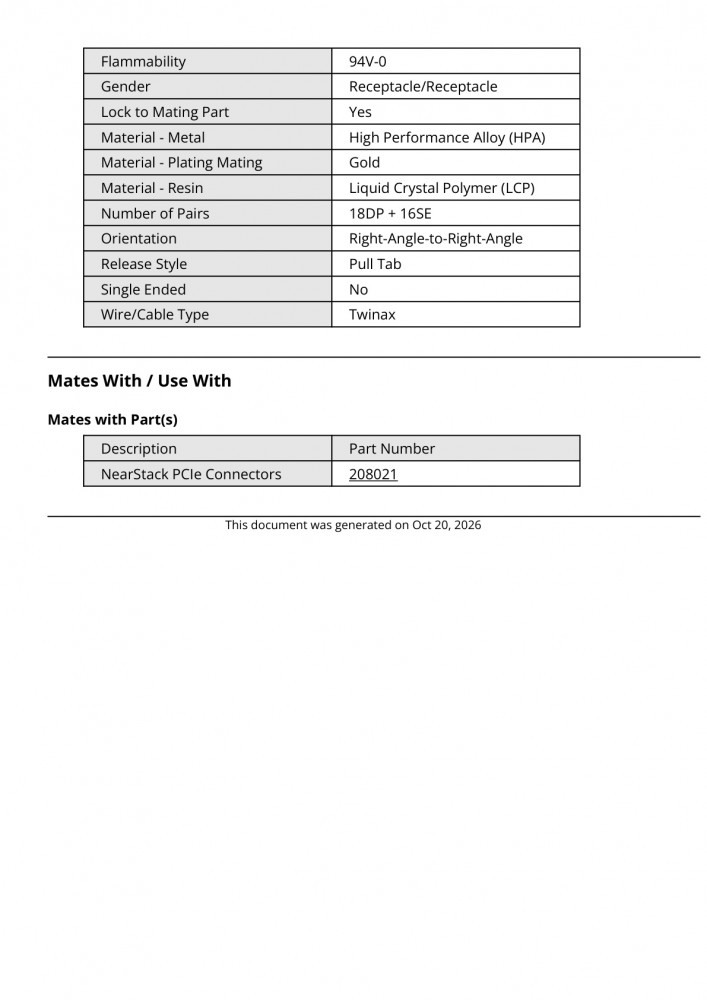 MOLEX 2209291100 technical document page 3