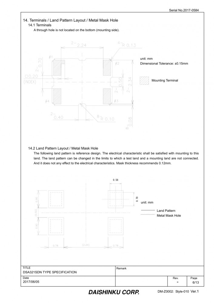 DSA321SDN specification page 7