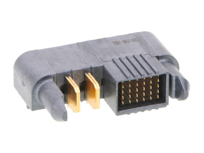 11.00mm Pitch EXTreme Ten60Power Right-Angle Plug Assembly with Guide Pins, 4 AC Power Circuits