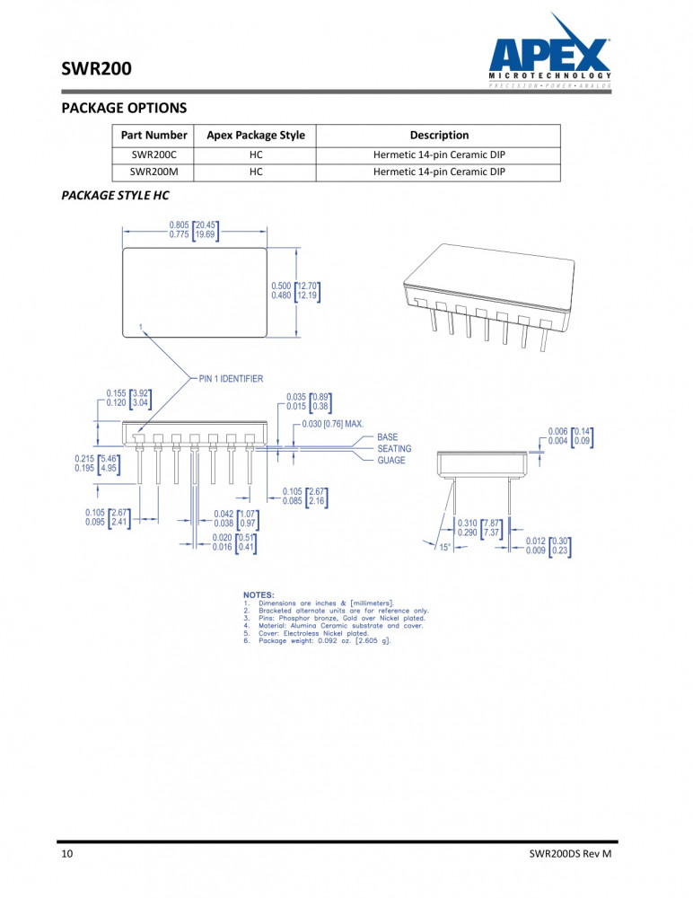 SWR200 datasheet page 10