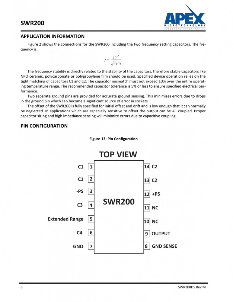 SWR200 datasheet page 8