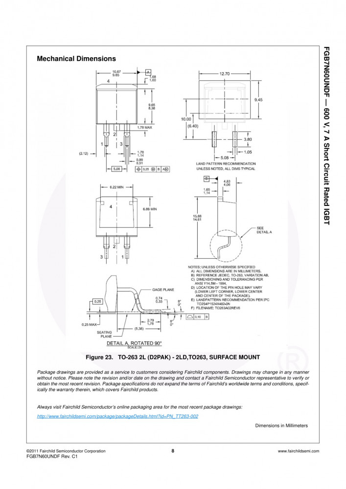FGB7N60UNDF datasheet page 8