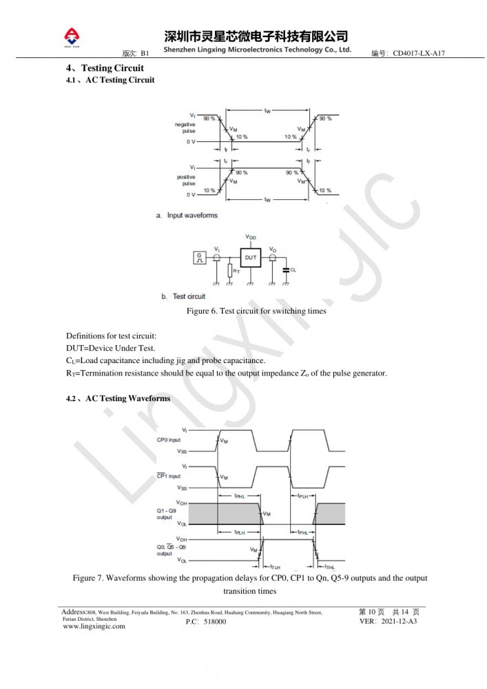 CD4017 datasheet page 10