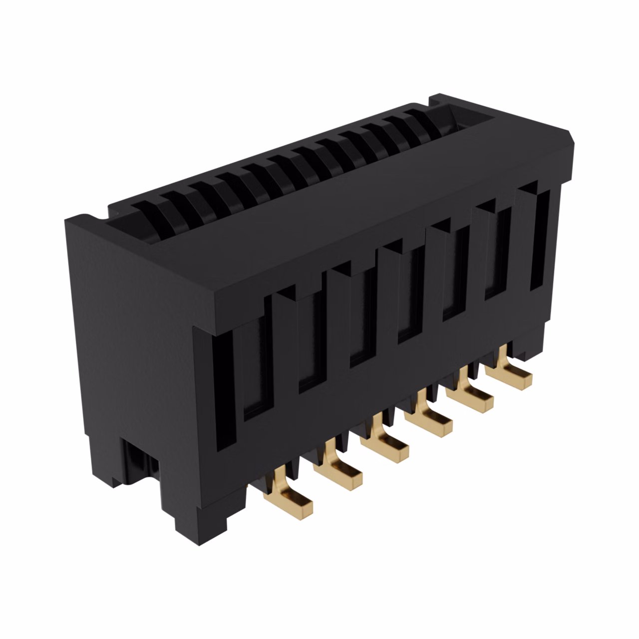 Easy-On FFC/FPC Connector, 0.50mm Pitch, Surface Mount, Vertical, Non-ZIF, Standard Footprint, Gold Plating, Black, 12 Circuits for sale