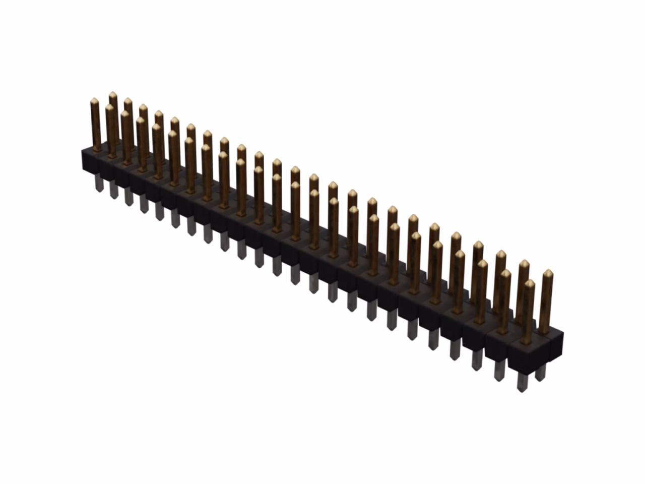 C-Grid Header, 2.54mm Pitch, Through Hole, Dual Row, Vertical, 48 Circuits, 0.38µm Gold (Au) Plating, Tray Packaging, Lead-Free for sale
