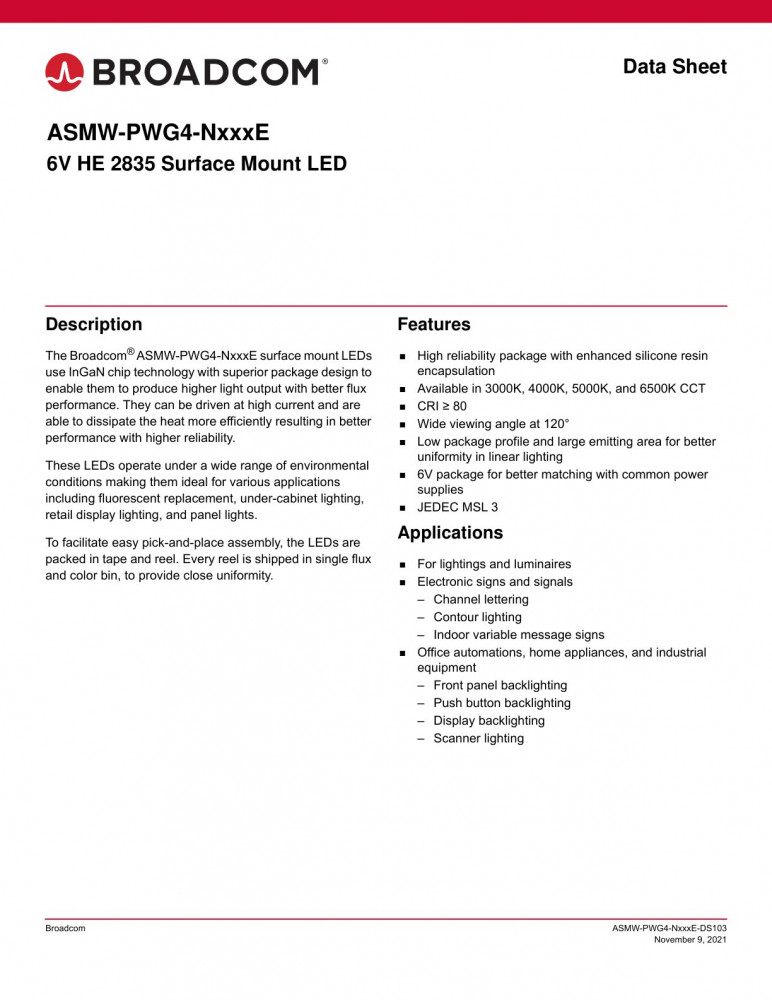 ASMW-PWG4-NLPBE datasheet page 1