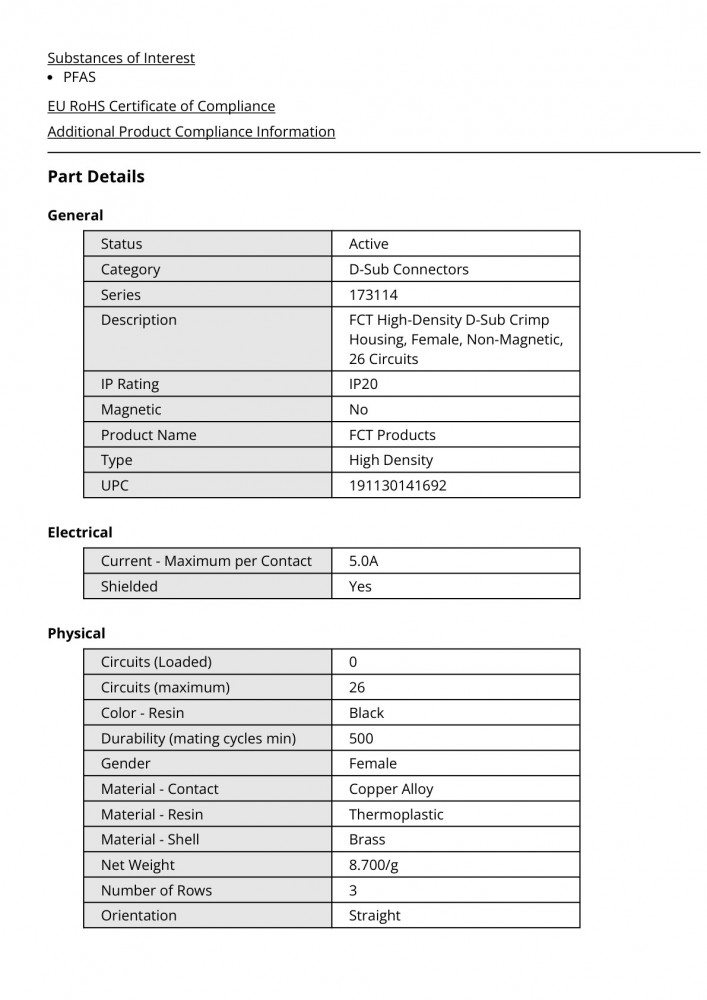 MOLEX 1731140356 product drawing page 2