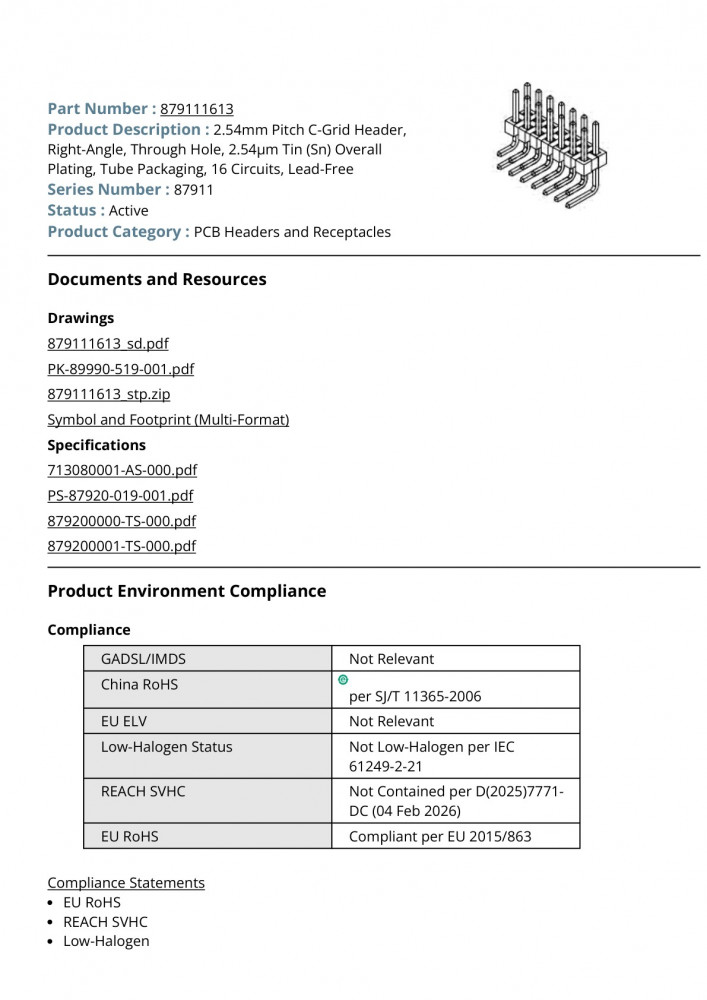 879111613 technical document page 1