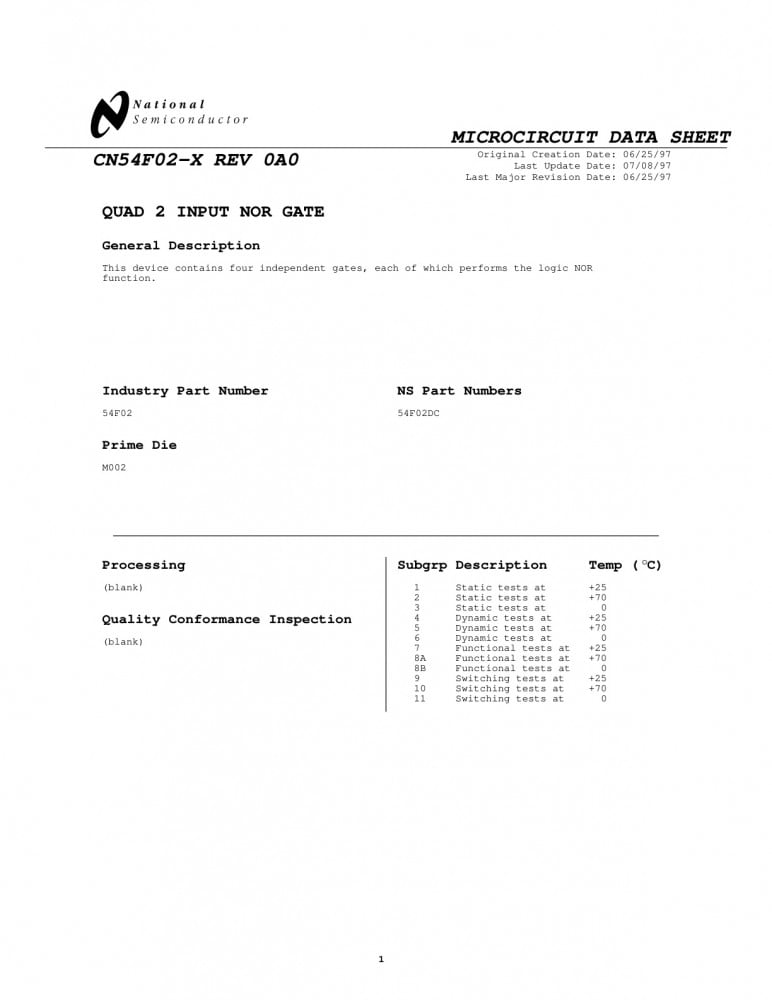54F02DC technical document page 1