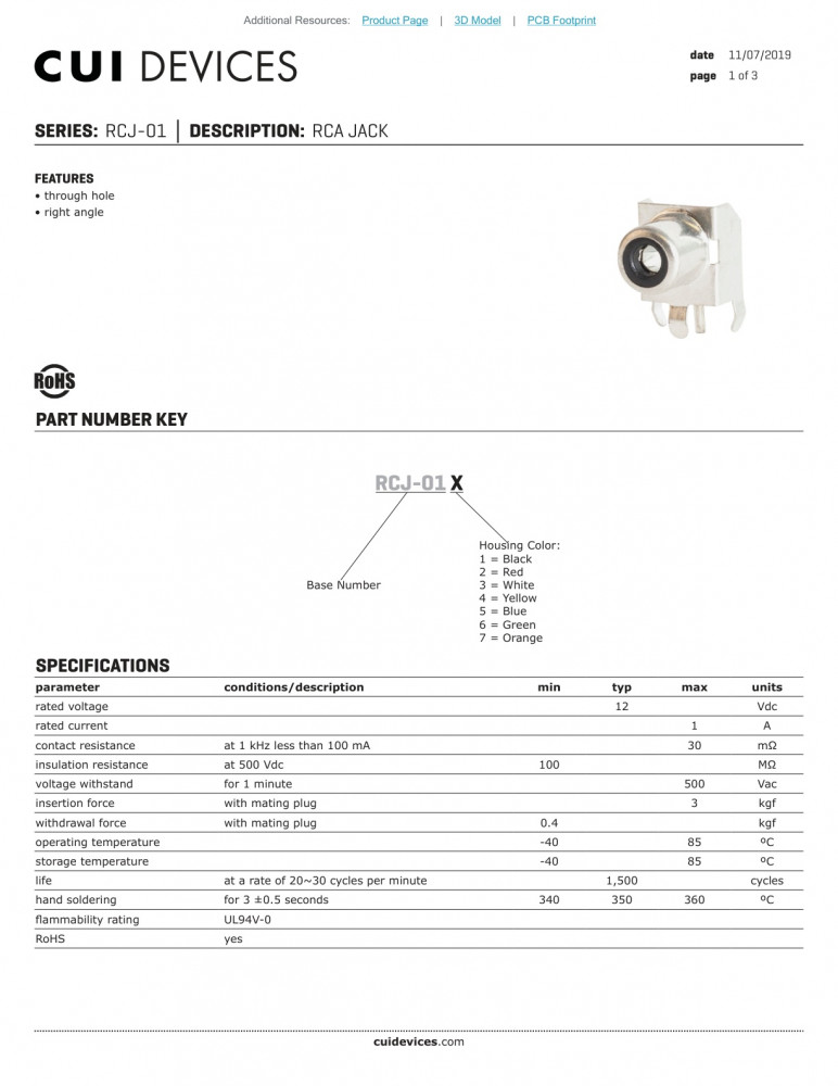 CUI RCJ-011 documentation page 1