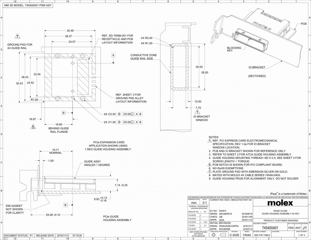 0745400401 product drawing page 1